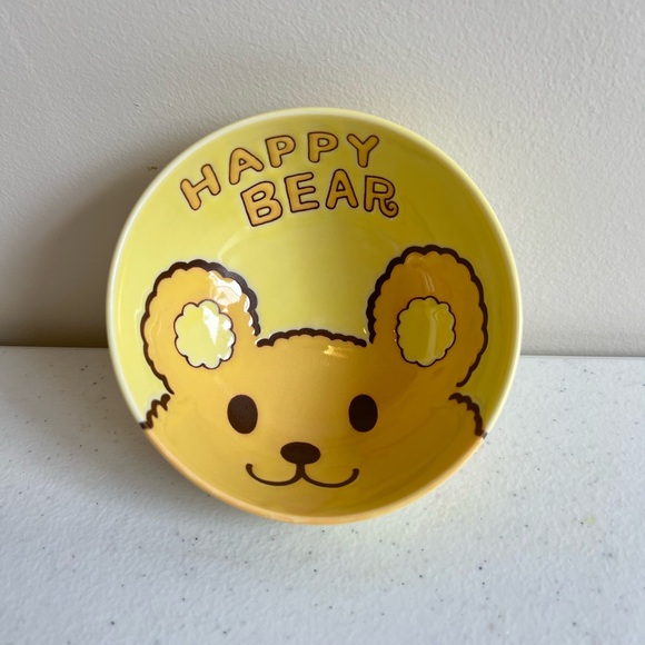 Kafuh Japan | Dining | Happy Bear Yellow Rice Bowl Kafuh Japan Friendly ...
